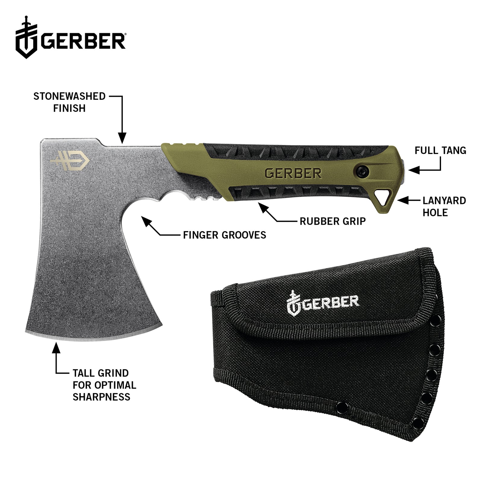 Gerber Pack Hatchet - Flat Sage Green