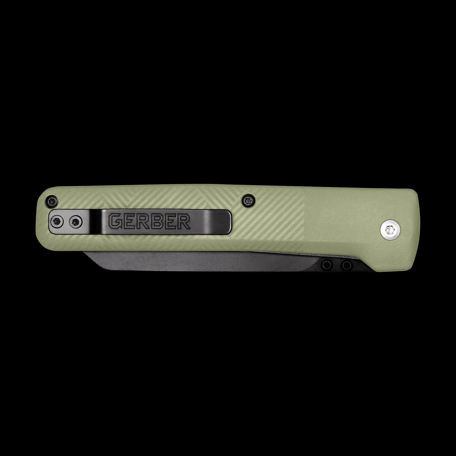 Gerber Pledge - Reverse Tanto - Fine edge - Lichen Green