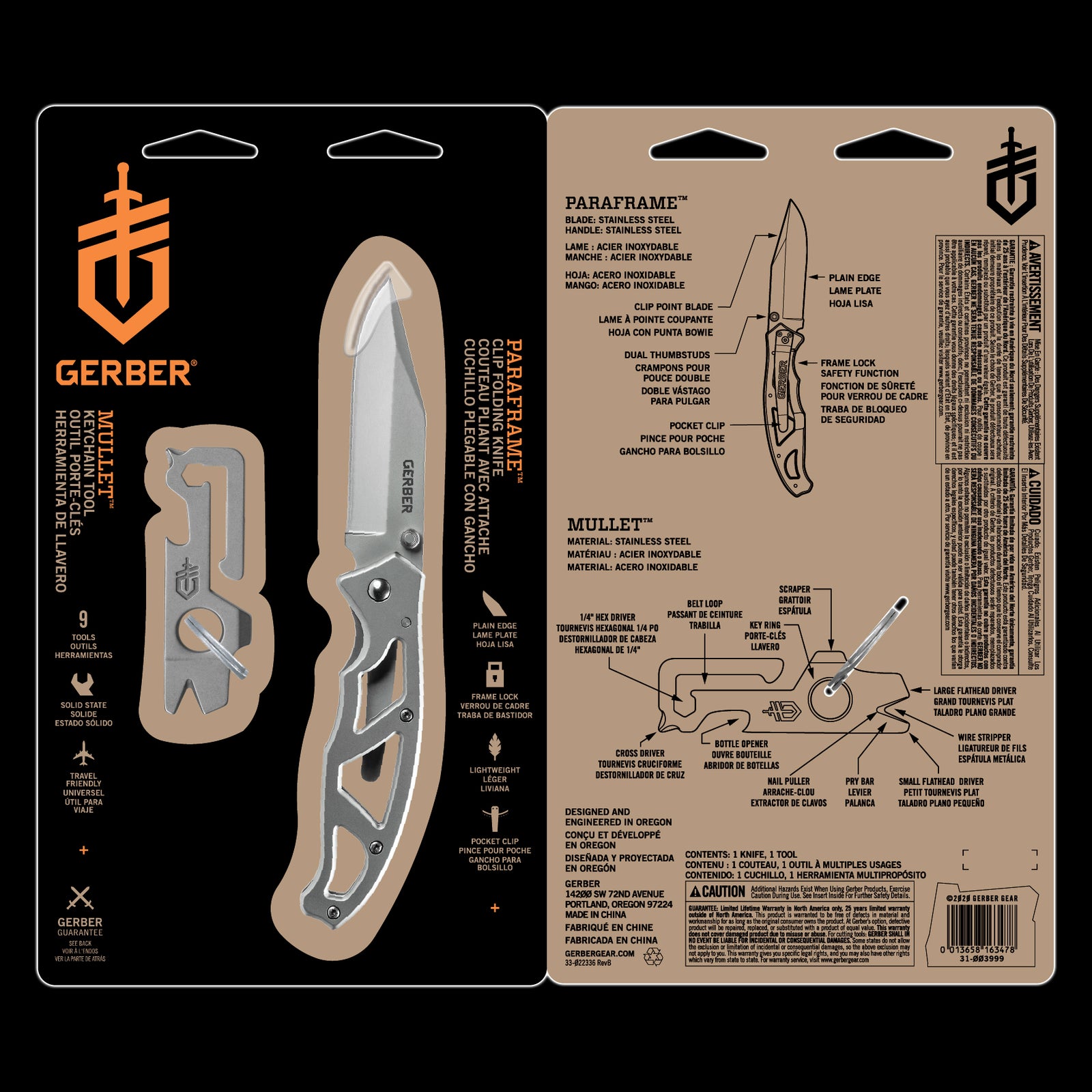 Gerber Promo Sets, Paraframe I + Mullet