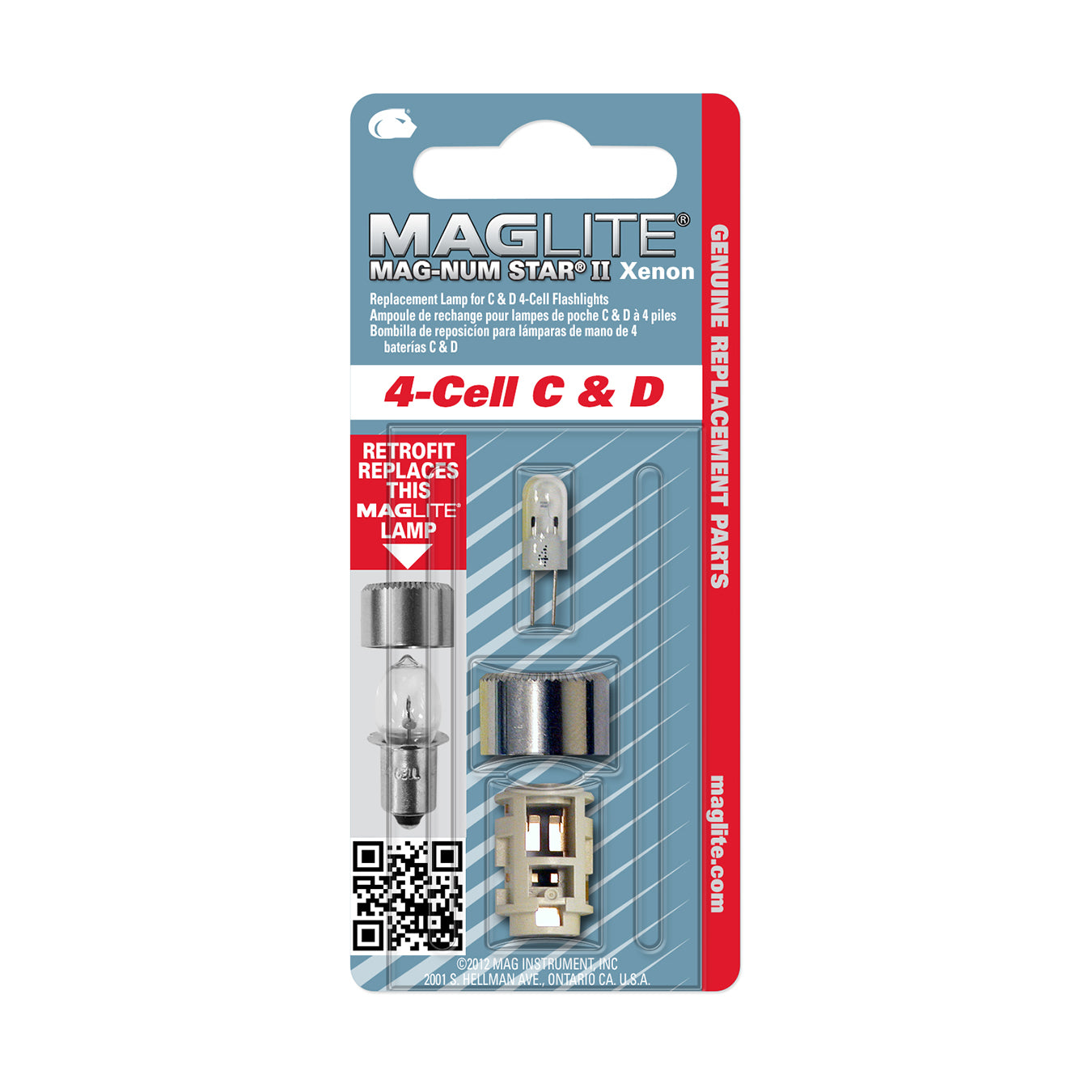 Maglite LMXA401 Mag-Num Star II Xenon Bulb